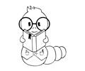 Herman The Worm Coloring Page Coloring Pages